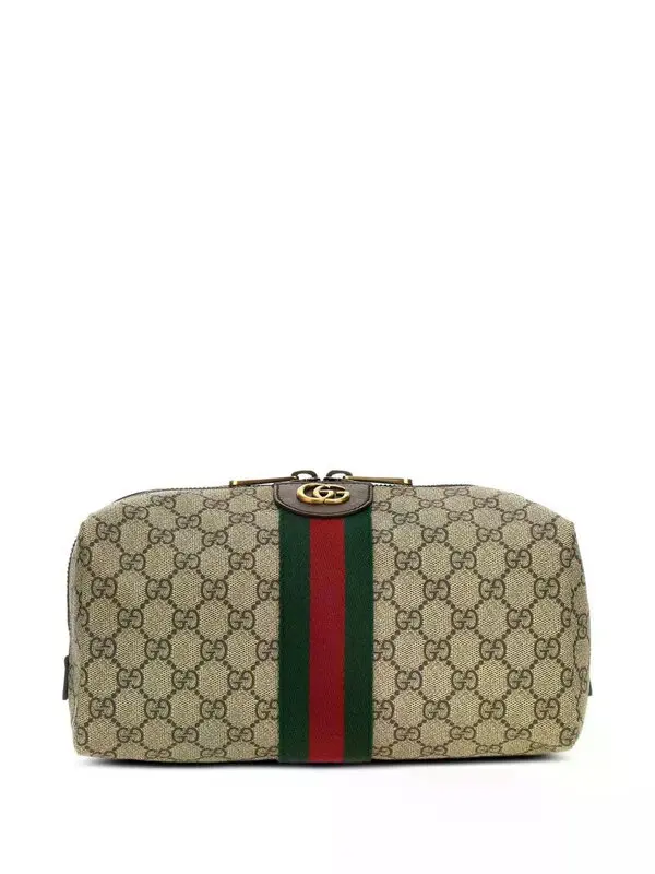 Gucci Ophidia Logo Wash Bag - Neutrals