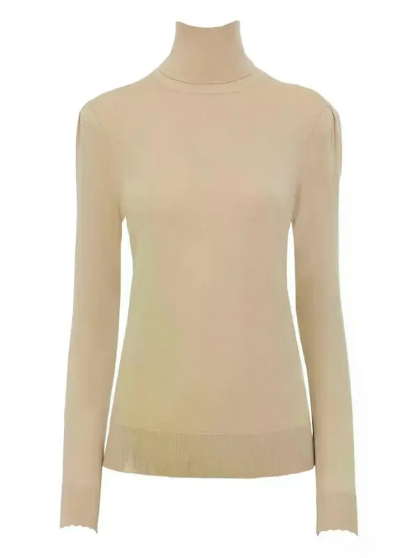 Chloé Turtleneck Puff-shoulder Sweater