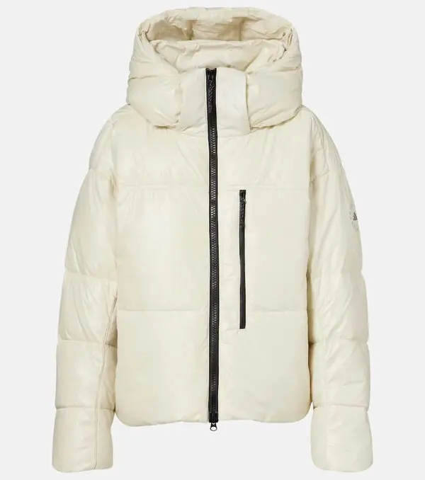 Adidas By Stella McCartney Hooded Cropped Jacket - White