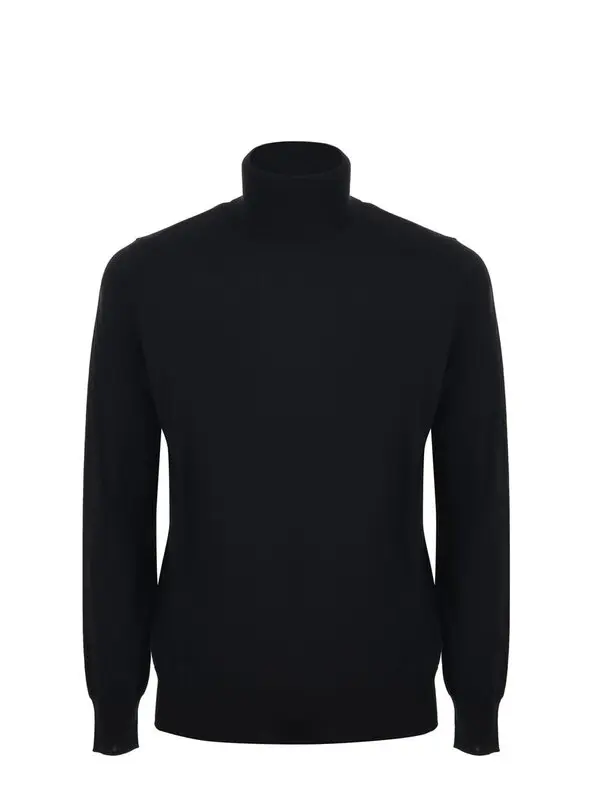 PAOLO PECORA Dolce Vita Virgin Wool Sweater - Black