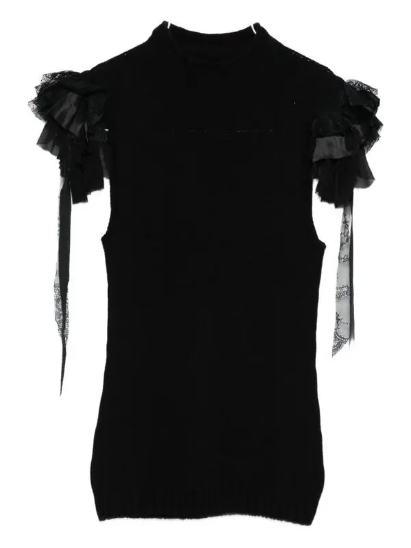 Alberta Ferretti Cashmere And Wool Blend Top