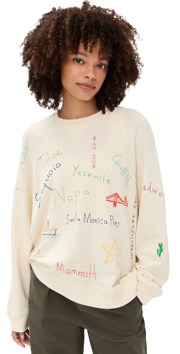 The Great. The Slouch Embroidered Sweatshirt