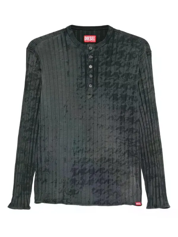 Diesel Buttoned Ribbed T-shirt