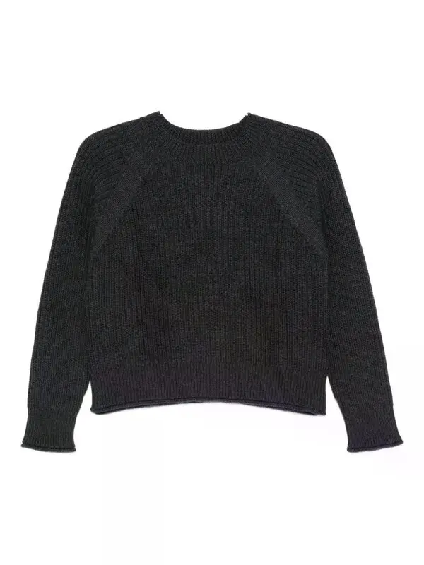 Alpha Studio Ribbed Knit Sweater - Grey