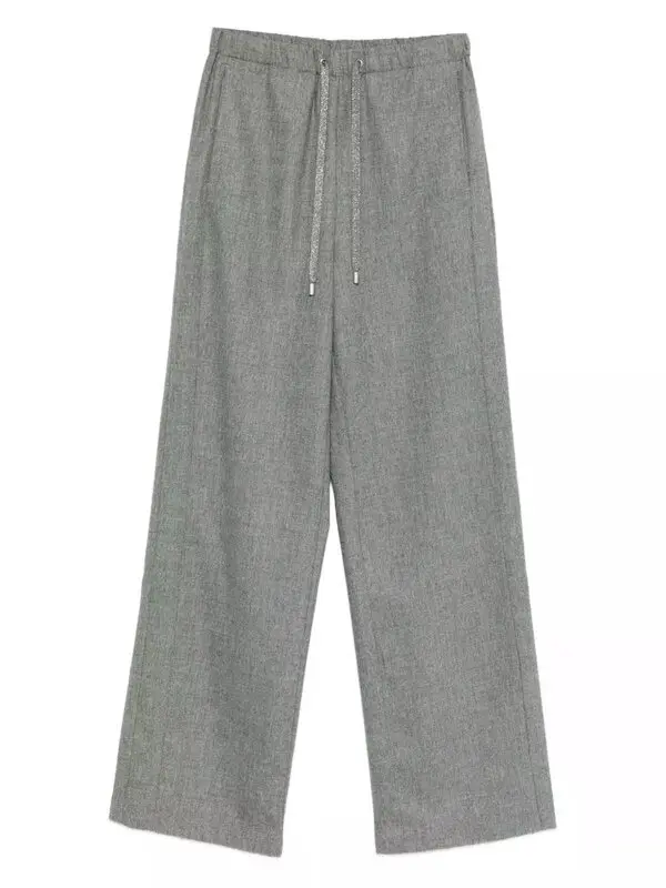GRAN SASSO Drawstring-waist Trousers - Grey