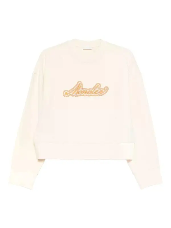 Moncler Logo-appliqué Sweatshirt - Neutrals