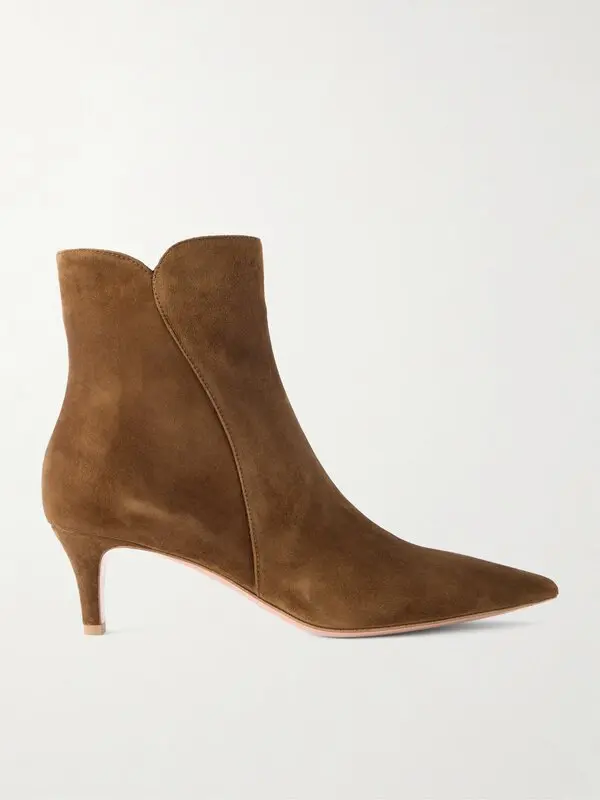 GIANVITO ROSSI Levy 55 Suede Ankle Boots