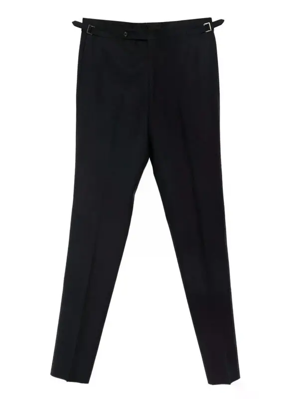 Husbands Buckled Straight-leg Pants - Blue