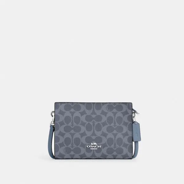 COACH® Slim Crossbody Bag In Signature Canvas