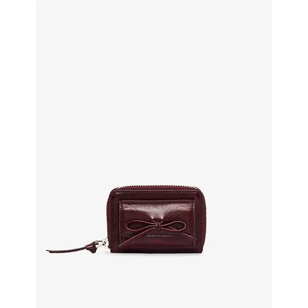 The Kooples Amelia Bow-embellished Leather Wallet