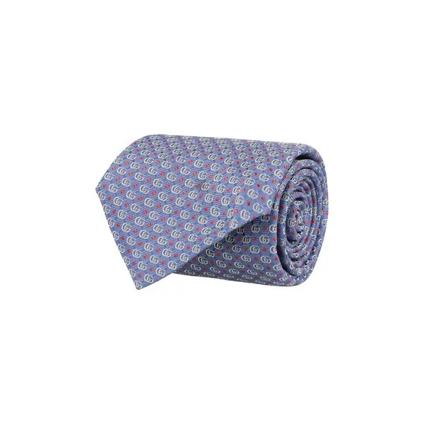 Gucci Double G Silk Jacquard Standard Neck Tie - Multicolor