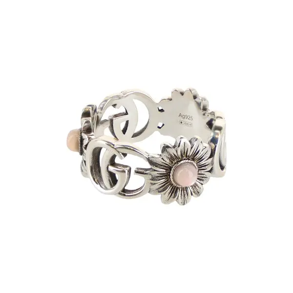 Gucci Gg Marmont Mother-of-pearl Ring