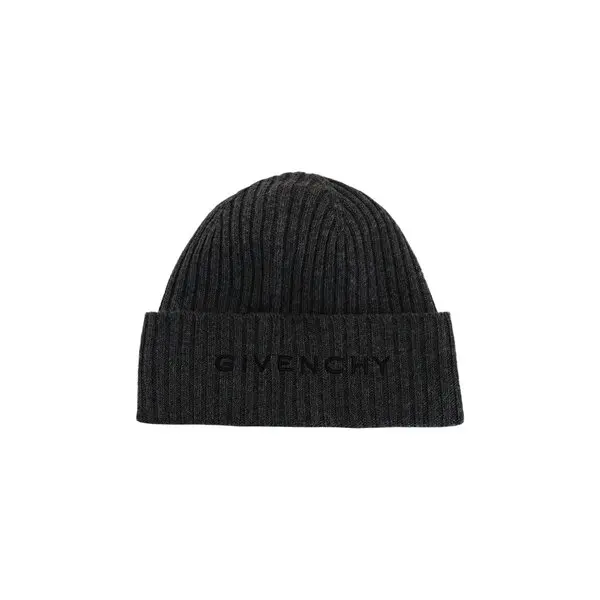 Givenchy Ribbed Wool Blend Beanie - Multicolor