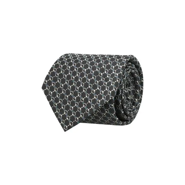 Gucci Horsebit Silk Jacquard Tie - Multicolor