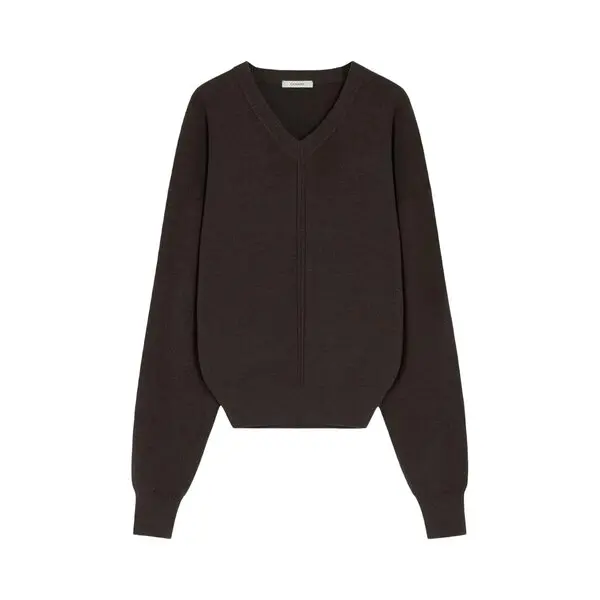 LEMAIRE V-neck Sweater - Brown