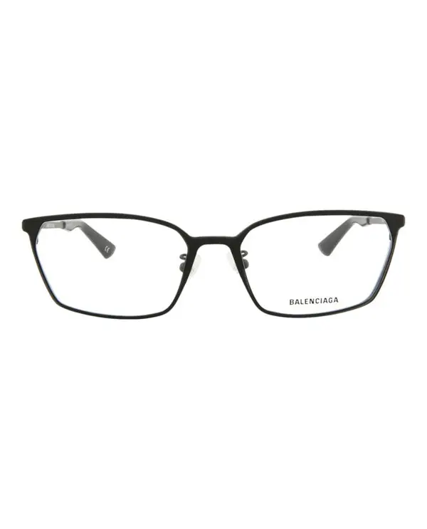 Balenciaga Square-frame Metal Optical Frames - Black Black Transparent (bb0085o/30008408/001)