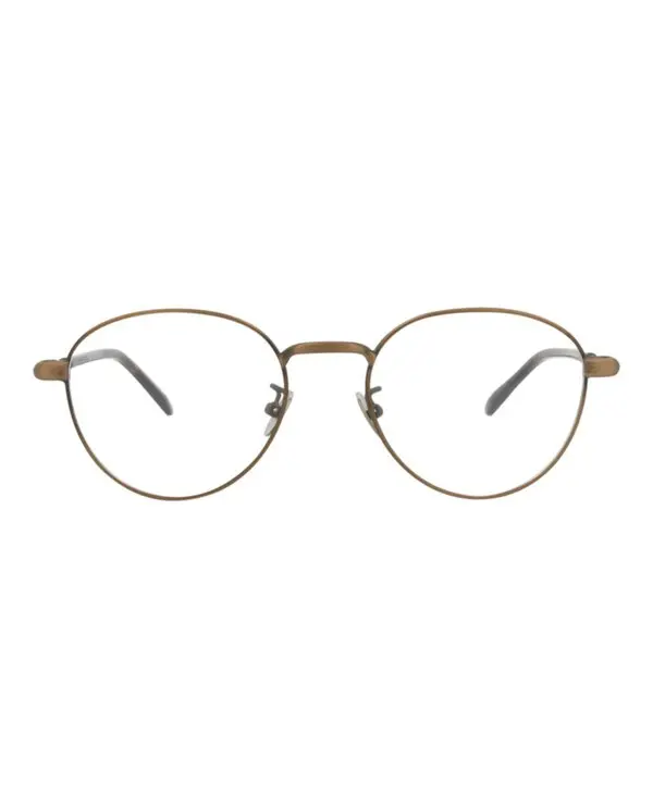 Bottega Veneta Round-frame Metal Optical Frames - Bronze Bronze Transparent (bv0134o/30001676/003)