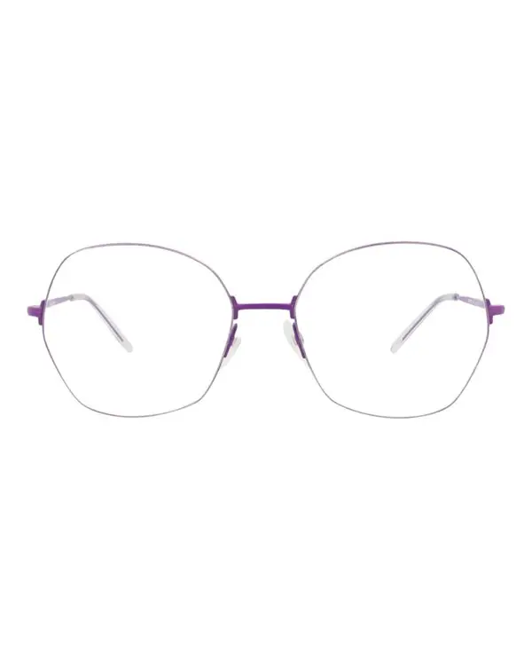 Balenciaga Round-frame Optical Frames - Violet Violet Transparent (bb0014o/30006641/004)