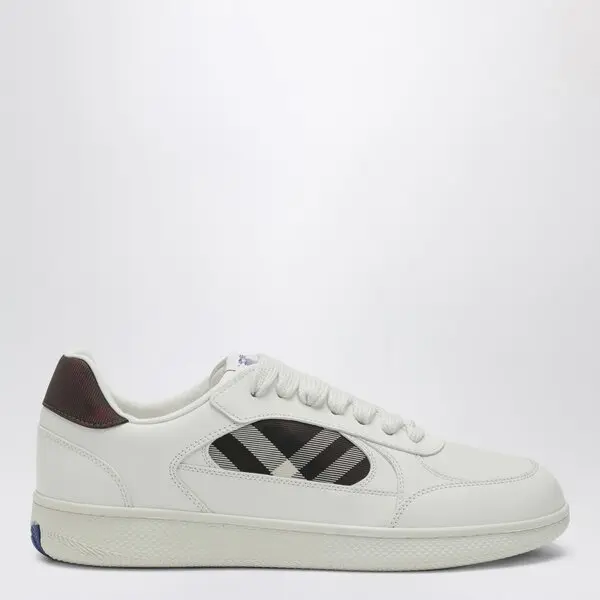 Burberry Leather And Check Sneaker