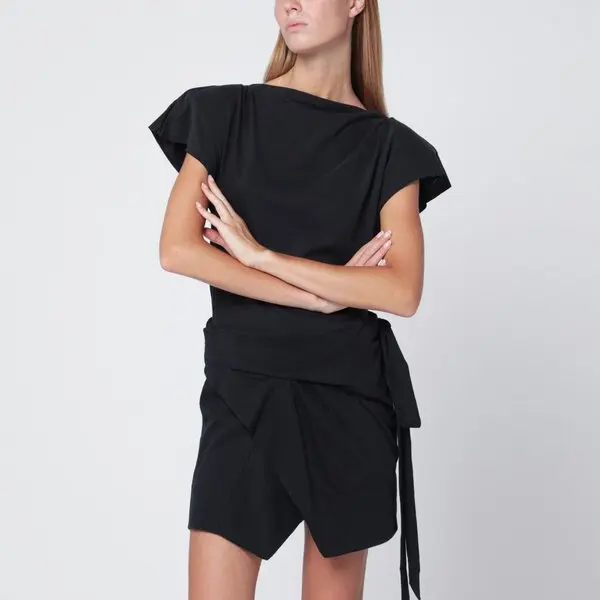Isabel Marant Sebani Asymmetrical T-shirt - Black