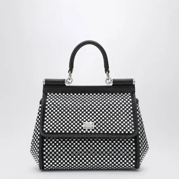 Dolce & Gabbana Sicily Medium Handbag With Crystals