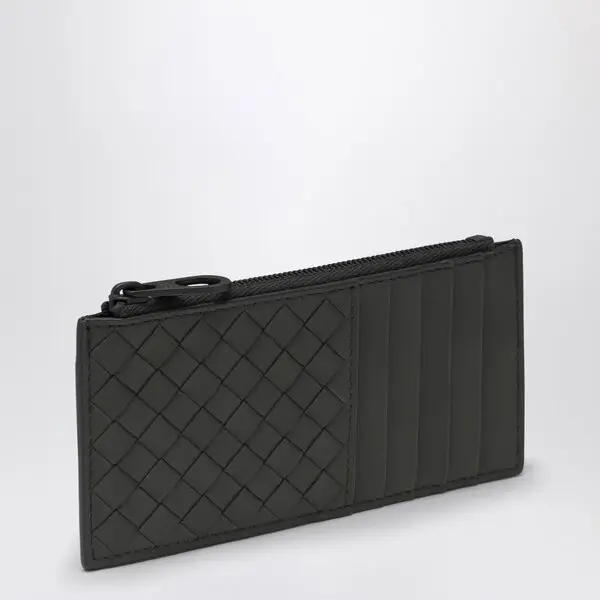 Bottega Veneta Card Holder With Intrecciato Zipper