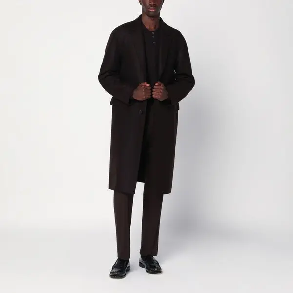 Harris Wharf London Single-breasted Wool Coat - Brown