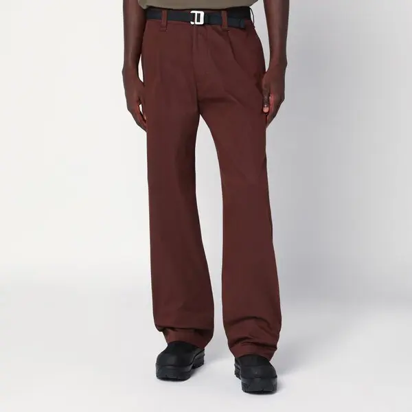 Stone Island Cotton-blend Trousers - Brown