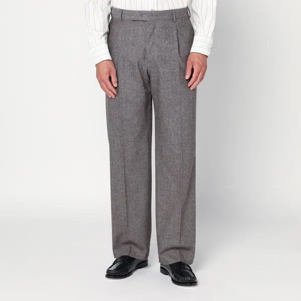 PT TORINO Pleated Wool Trousers
