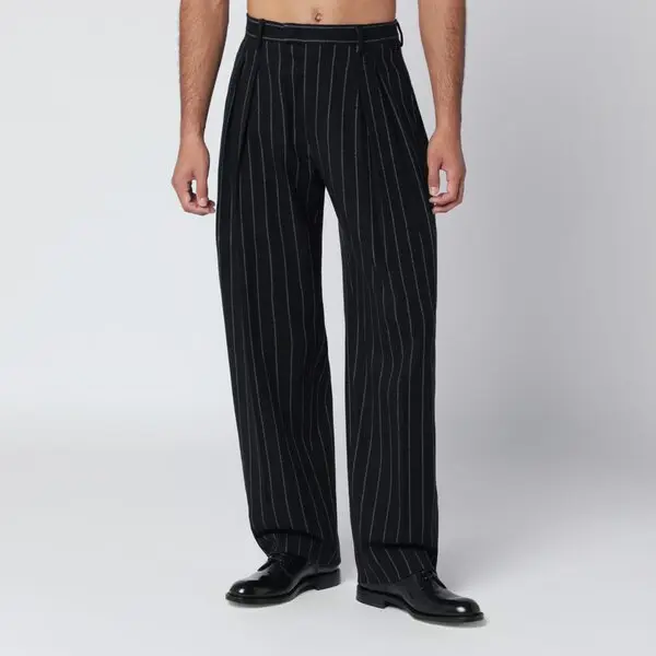 Dolce & Gabbana Striped Wool-blend Trousers