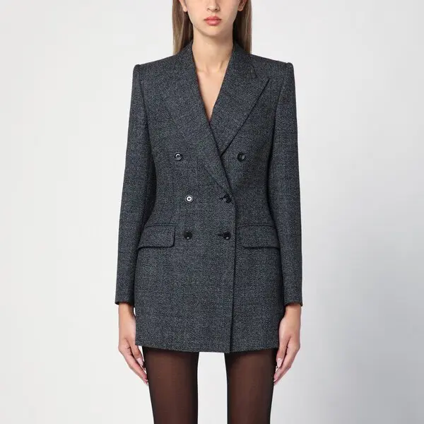 Dolce & Gabbana Tweed Double-breasted Jacket - Multicolor