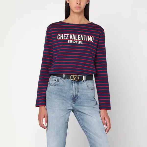 Valentino Garavani Striped Cotton T-shirt