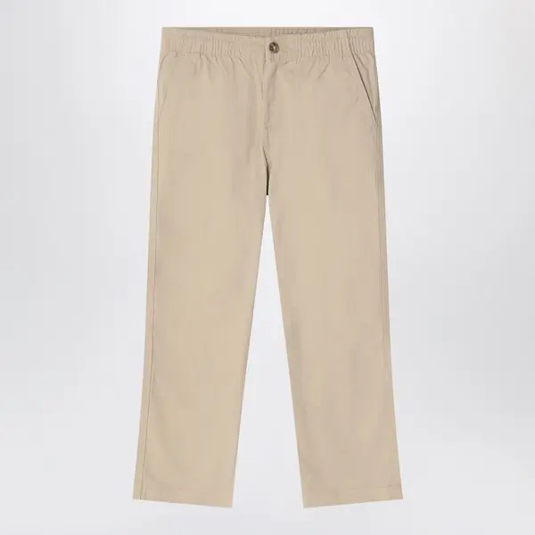 Ralph Lauren Khaki Cotton Trousers - Beige