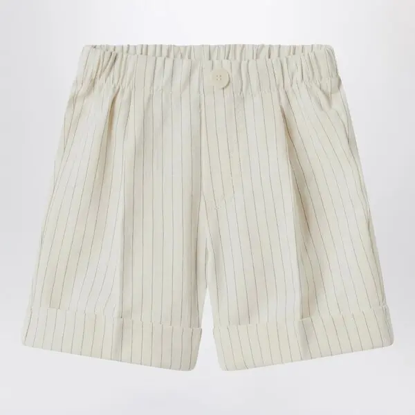 IL GUFO Pinstriped Cotton Bermuda Shorts