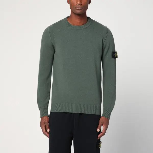 Stone Island Military Wool Blend Sweater - Green