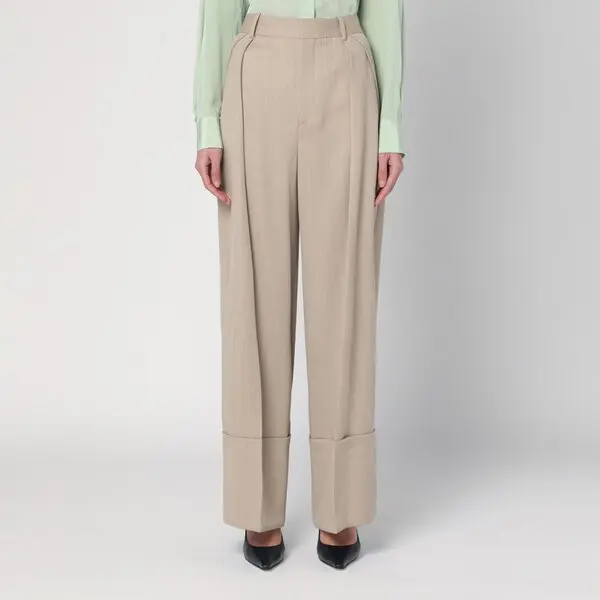 Victoria Beckham Wide-leg Wool Trousers