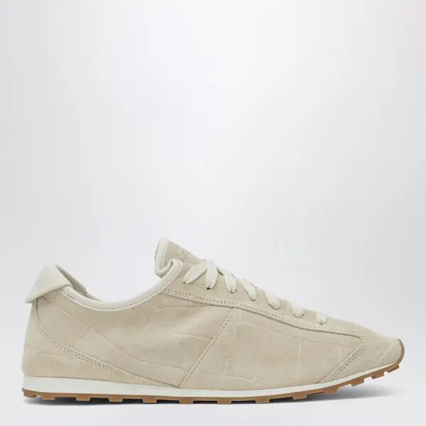 Jacquemus Sneaker Tennis In Crocodile Effect Suede