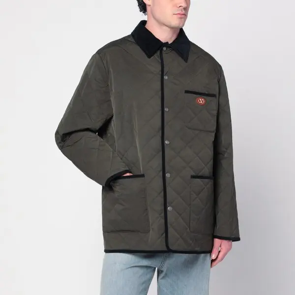 Valentino Garavani Quilted Nylon Jacket With Vlogo Patch