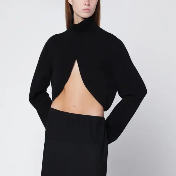 Alaïa Cashmere-blend Cut-out Sweater - Black