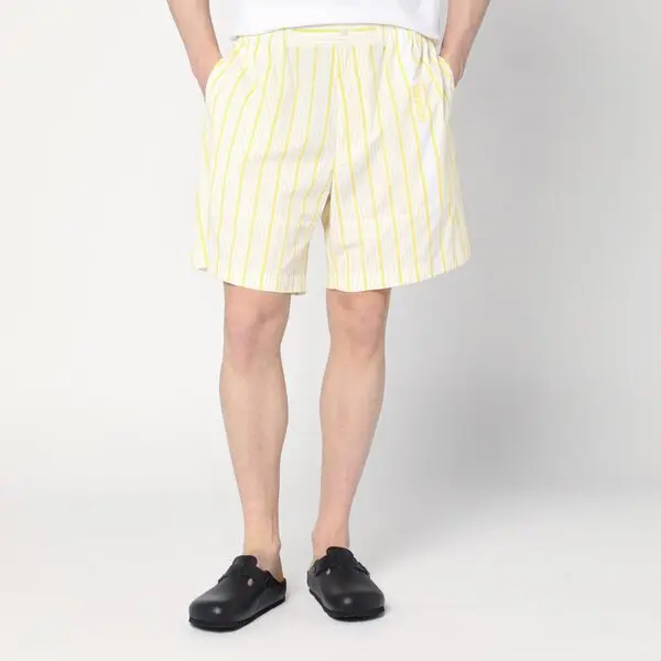 Jacquemus Striped Bermuda Shorts With Logo