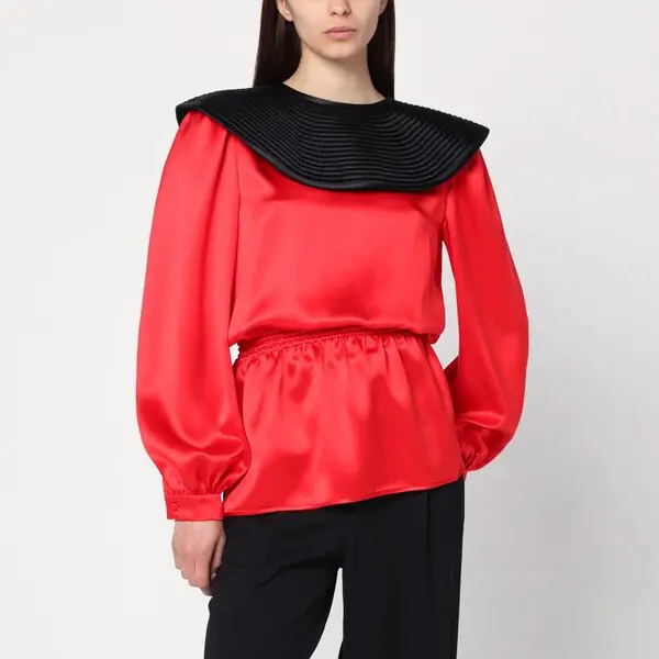 Valentino Garavani Silk Blouse With Collar