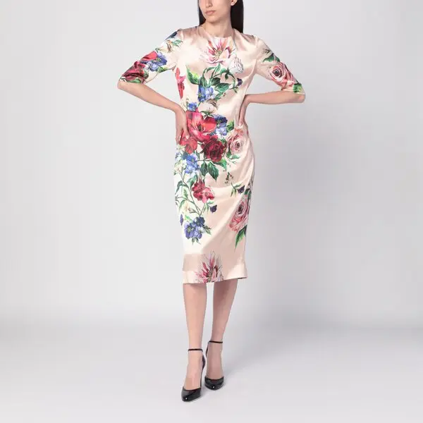 Dolce & Gabbana Floral Print Midi Dress