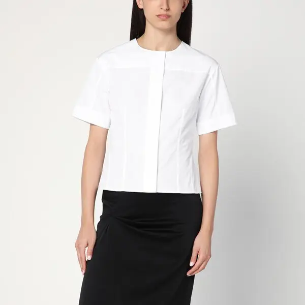 Alexander McQueen Corset Shirt In Poplin