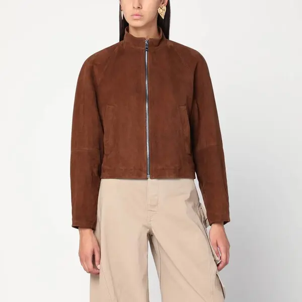 Alaïa Suede Jacket - Grey
