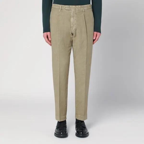 SANTANIELLO Cotton And Linen Trousers