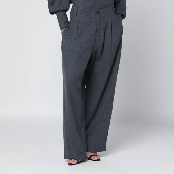 DARKPARK Melange Phebe Wide-leg Trousers