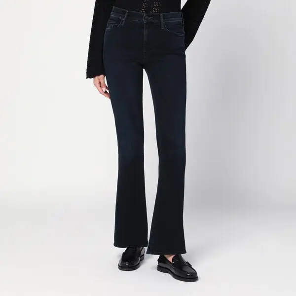 MOTHER The Weekender Cropped Jeans - Black
