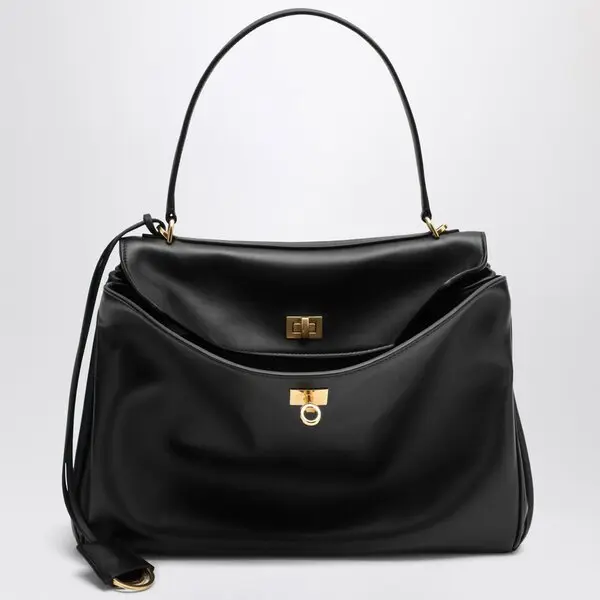 Balenciaga Smooth Calfskin Medium Rodeo Bag - Black