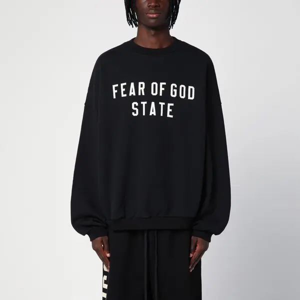 Fear Of God Sweatshirt With Logo - Black