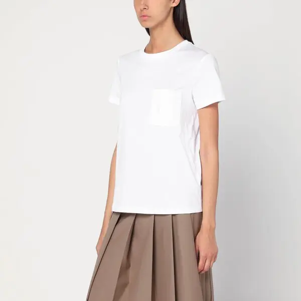 Max Mara T-shirt In Cotton - White